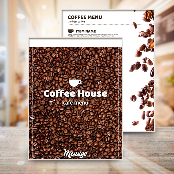 Menugo Coffee House Cafe Menu Template